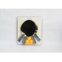 Quality Double Sided Table Tennis Racket Set 4 Bats With 3 ABS Balls for sale