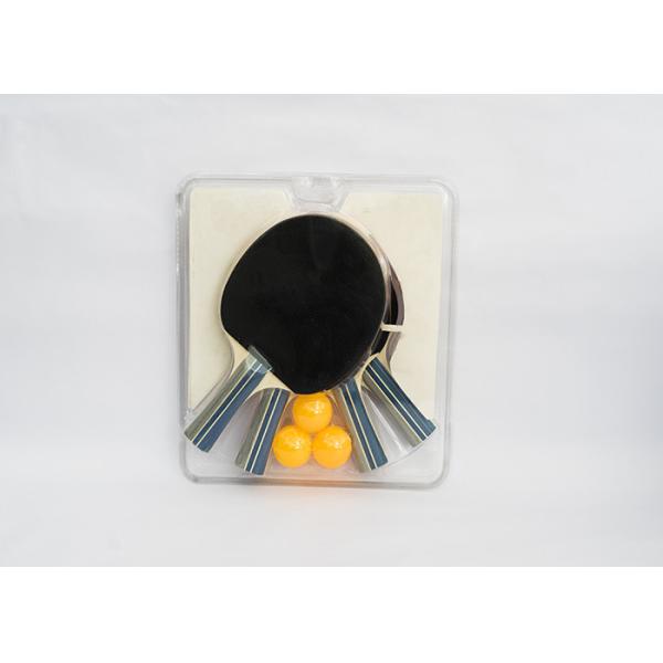 Quality Double  Sided Table Tennis Racket Set 4 Bats With 3 ABS Balls for sale