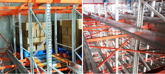 Four-Way Shuttle Pallet ASRS Room Temperature Warehouse Automatic Storage and Retrieval System Radio Shuttle Racking