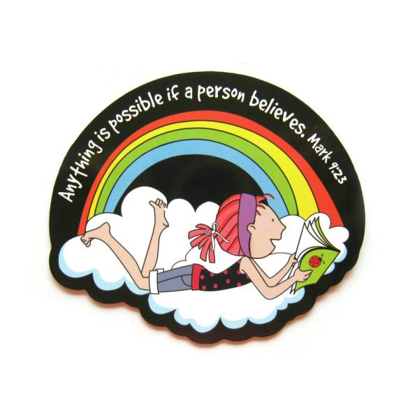 Quality Small Special Rainbow Design Personalized Rubber Fridge Magnet Custom Made for sale