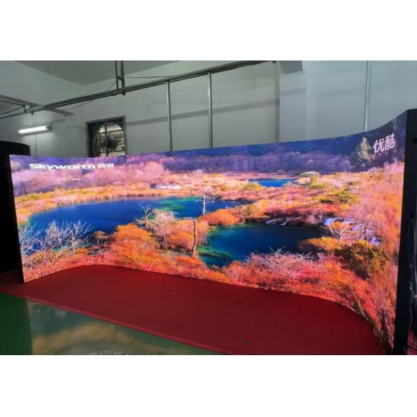 Quality Curved Shopping Mall LED Screen with MEANWELL Power Supply and SMD PH4.81mm for sale