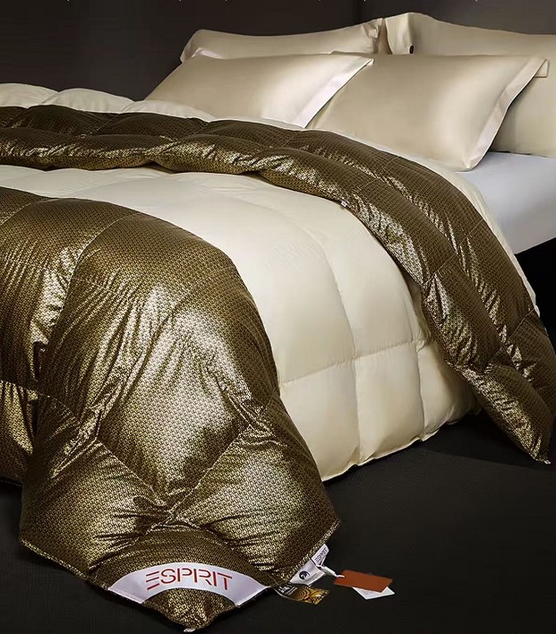 Quality Feather and Down Home Textile Products quilt covers designed for warmth and breathability using white goose crushed feathers for sale