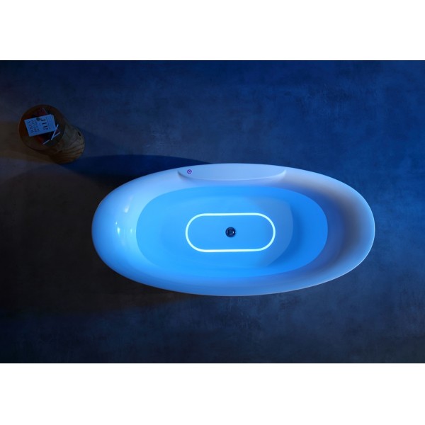 Quality Bathtub With LED Bottom Light For Bubble Baths Hidden LED Bubble for sale