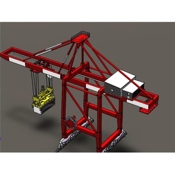 Quality 7 KW-60 KW Electric STS Gantry Crane Container Bridge Crane with Remote Control for sale