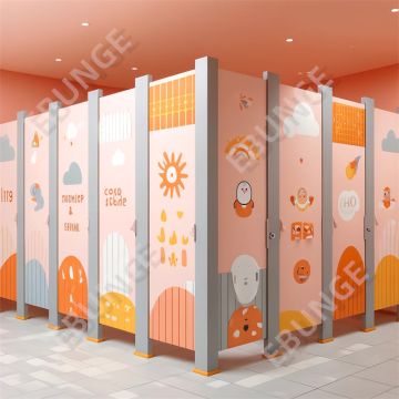 Quality 1950MM Durable Scratch and Impact Resistant Toilet Partition Wall for sale