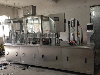 Quality Semi Auto Gable Top Packaging Machine Carton Filling DH 1200 Roof Top for sale
