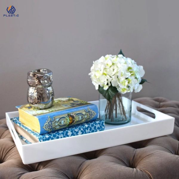 Quality Customized Clear Acrylic Organizer Tray , Virgin PMMA Stacking Acrylic Trays for sale