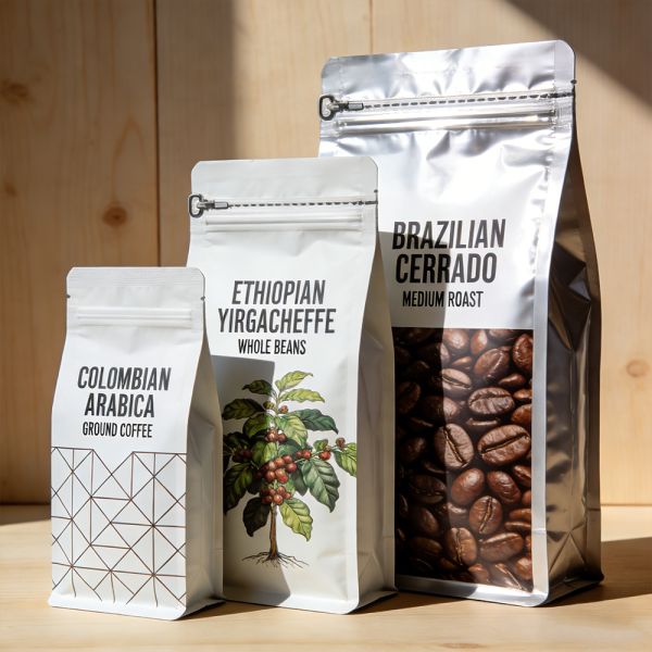 Quality Custom Printed High Barrier Protection Coffee Bag with Aroma Lock Technology for sale