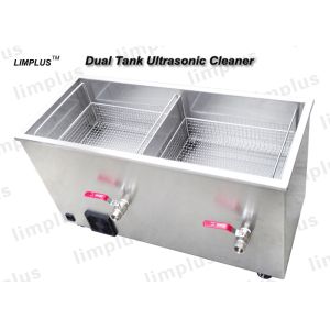 Quality Dual Tanks Industrial Ultrasonic Cleaner With Dryer System one year Warranty for sale