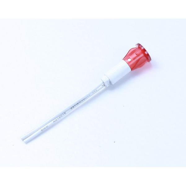 Quality A-21 Neon Indicator Lamp 0.3w 10mm Dia 12v Dc Indicator Light for sale