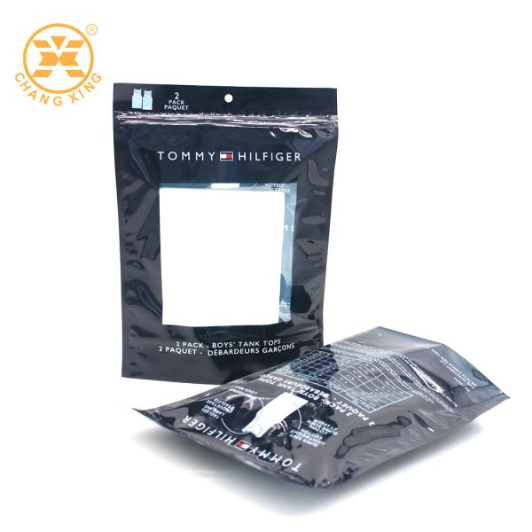 Quality OEM PE Clothing Packaging Bags Eco Friendly Stand Up Frosted Zip Lock for sale