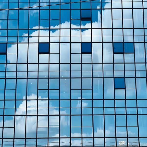 Quality Rectangular Metal Curtain Wall Aluminum Frame Sustainable Design for sale