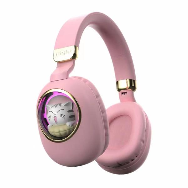 Quality Cute Cat Ear Bluetooth Headphones , Wireless Bluetooth Noise Cancelling for sale
