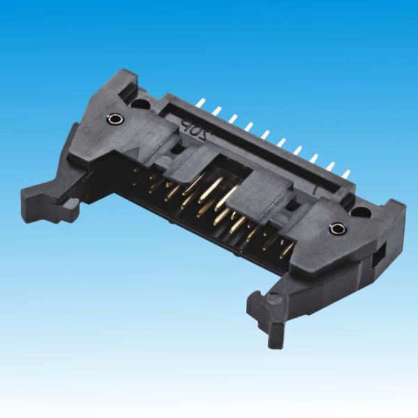 Quality Straight Ejector 2.54mm Header Connector Polyester Insulator Material for sale