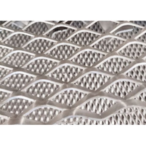 Quality Expanded 2mm Thickness SWD 36mm Aluminium Diamond Mesh For Outdoor Wall for sale