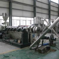 Quality Shenzhen HYPET PVC Pelletizing Line With Twin Conic Extruder / PVC Granules Making With Conic Twin Screw Extruder Machine for sale