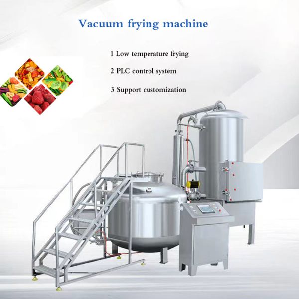 Quality 700L Batch SS304 Oil Saving Fruit Vegetables Vacuum Fryer Machine for sale