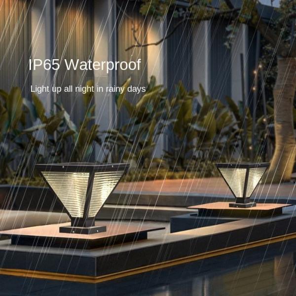 Quality Durable Led Solar Powered Pillar Light Waterproof Electric Lamp Post for Outdoor for sale