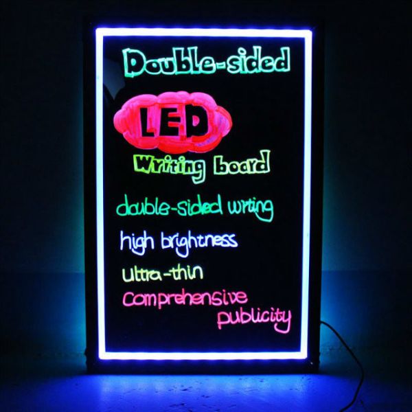 Quality Good Anti-wind Ability Flashing Remote Control Illuminated Erasable Neon LED for sale