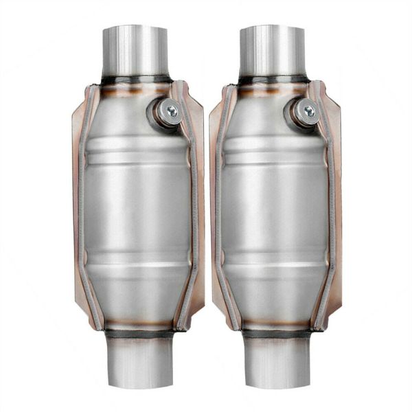 Quality Overall 11'' Ceramic Universal Catalytic Converter 2.5'' Inlet Outlet 53005 for sale