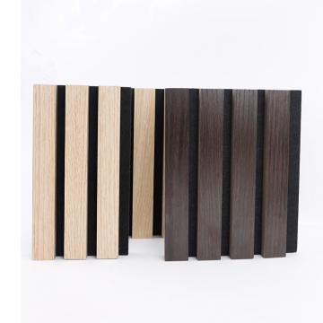 Slats Laminated Pet Veneer Wood Acoustic Panels Wall Ceiling Soundproof