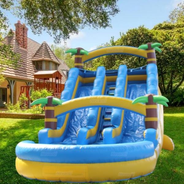 Quality Max Capacity of 100-500kg Inflatable Water Slide for Adults PVC Material for sale