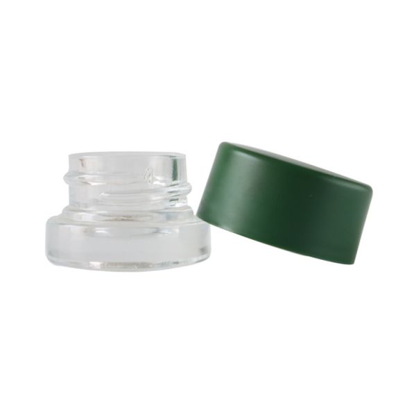Quality Thick Wall 5ml Glass Concentrate Jar Childproof Wax Concentrate Container for sale