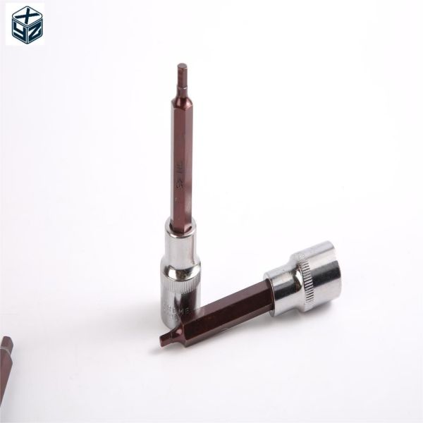 Quality H Type 100MM 9pcs Firm And Stable Bit Socket Set For Hand Electronic Tool for sale