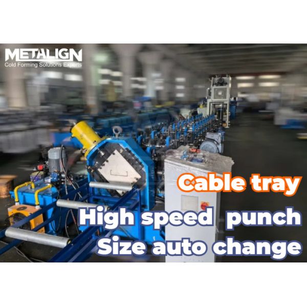 Quality Servo Feeding Punching Cable Tray Roll Forming Machine Production Line For for sale