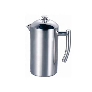 Quality Silver French Press Coffee Pot Stainless Steel Espresso Coffee Plunger S/S 304 for sale