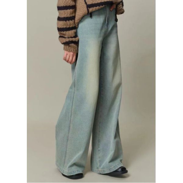Quality Loose-fit wide-leg design with mid-high waist for sale