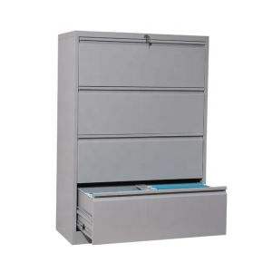 Quality Document Storage Lateral 4 Drawer Steel Cabinet for sale