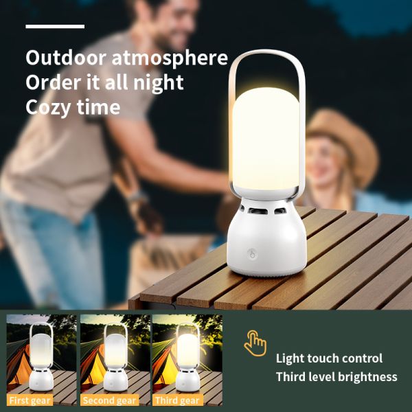 Quality 70Hz - 18KHz Bluetooth Speaker Camping Light 5V Outdoor Bluetooth Speaker Light for sale