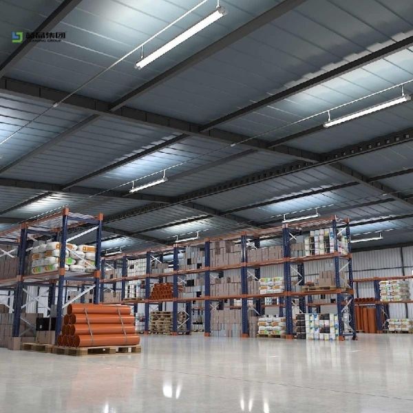 Quality Rock Wool Panel Steel Construction Warehouse Light Weight Structure CE for sale