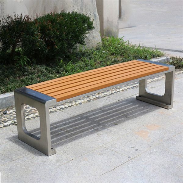 Quality Aluminum Waterproof Outdoor Backless Bench Backless Metal Garden Bench for sale