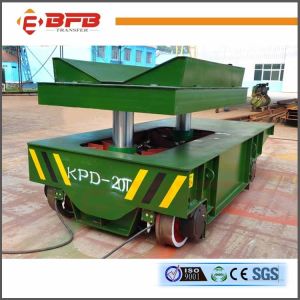 Quality Conducting Rails Hydraulic Lift Table Cart , Q235 Industrial Handling Equipment for sale