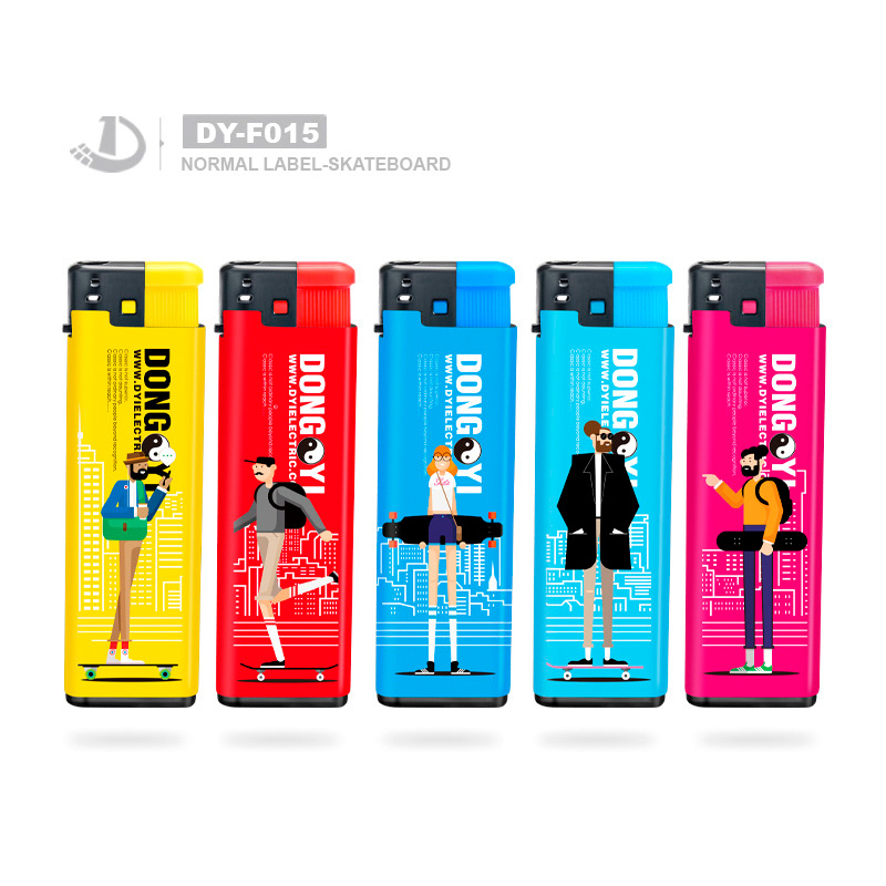 Dy-068 Dongyi Electronic Rubber Color Cigarette Gas Lighter