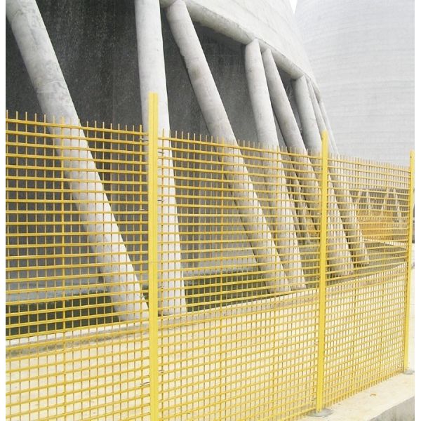 Quality Insulated FRP Fence for Cooling Tower Fiberglass Reinforced Plastic Handrail UV Protection for sale