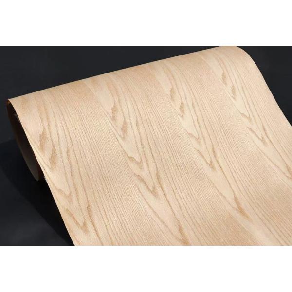 Quality Width 64cm Kraft Paper Wood Veneer Brown Wrapping Veneer 15C To 50C for sale