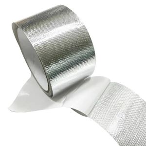 Quality HVAC Aluminum Foil Tape Flame Retardant Heat Resistant Fiberglass Mesh Tape for sale