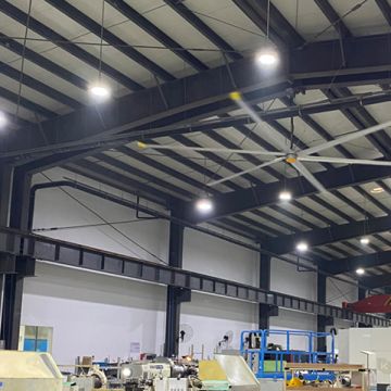 Quality 0.40KW High Speed High Volume Large HVLS Fans For Gym Mall for sale