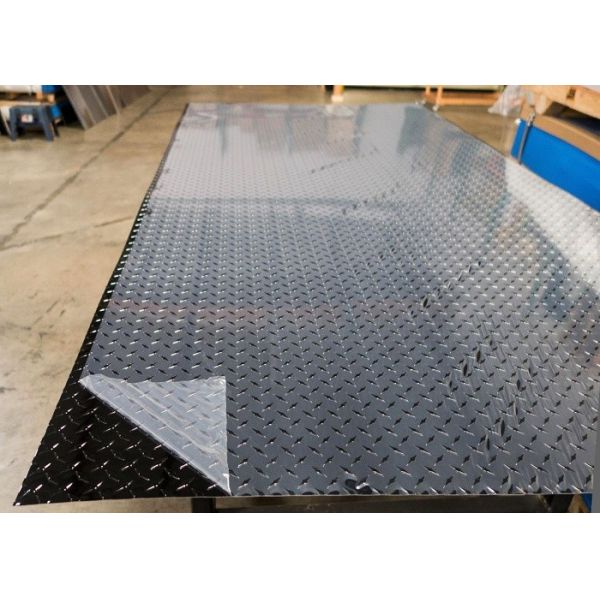 Quality ASTM B209-10 5052 Aluminum Sheet , Aluminium Chequer Plate Sheet With One Side PVC for sale