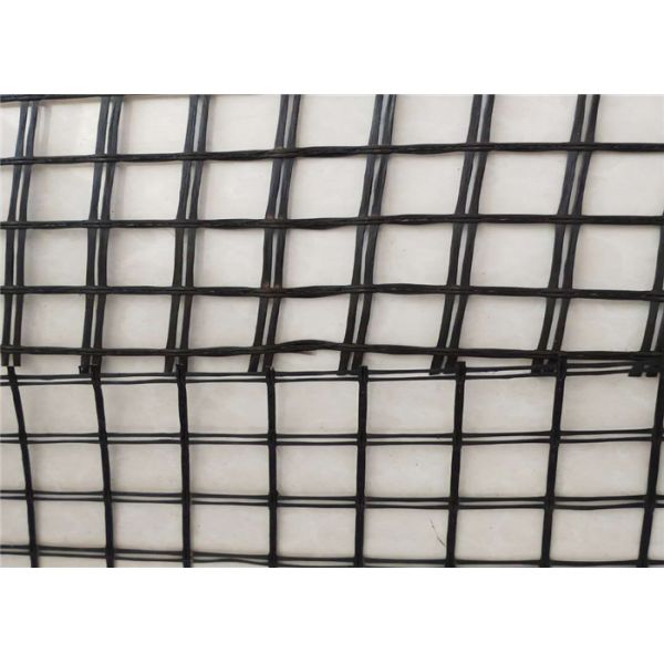 Quality Warp Knitted Biaxial Glass Fiber Geogrid For Gravel Roads for sale