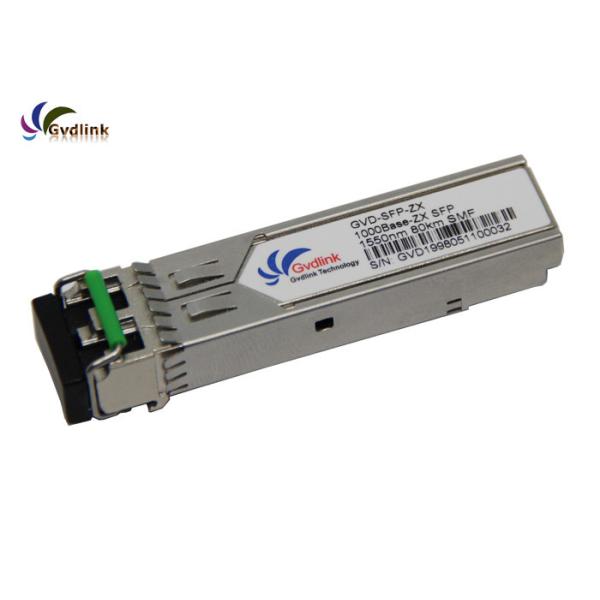 Quality 1550nm 80KM Compatible GLC-ZX-SMD SFP Fiber Transceiver Module for sale