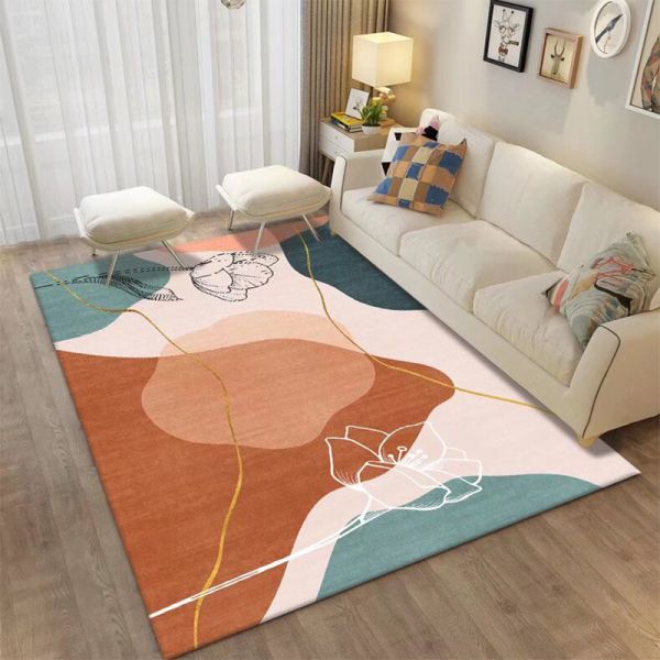 Quality Custom Anti-Slip Carpets for Living Room Home Decor Overheat Protection Vintage Style for sale