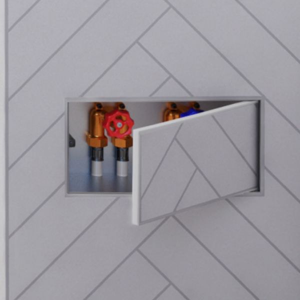 Quality 300x145x90mm Silver Shower Wall Niche Contemporary Style Practical for sale