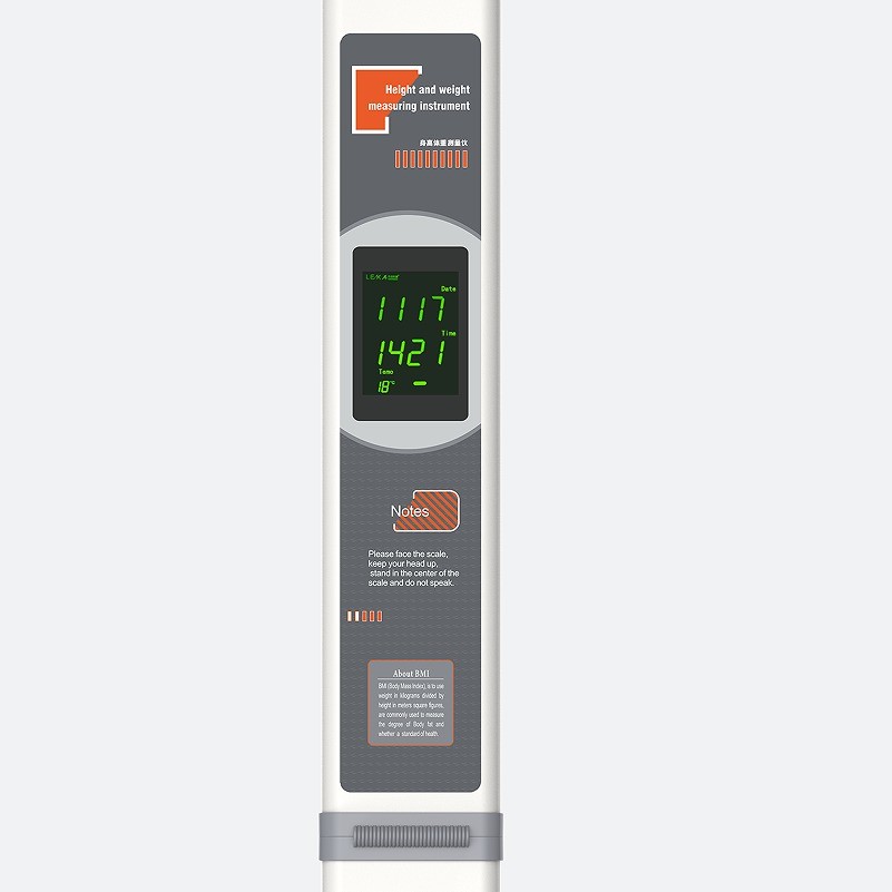 Quality Foldable BMI Weight Machine for Hospital Medical Human Height Weighing for sale