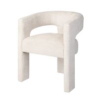 Quality Eco friendly Wooden White Sherpa Accent Chair For Dining Room for sale
