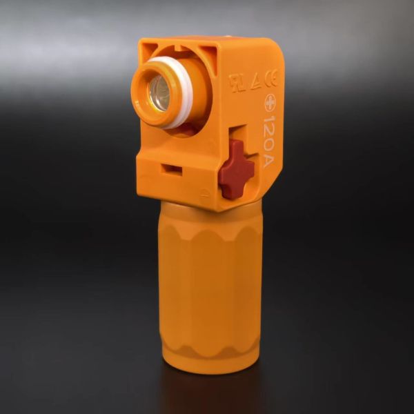Quality 120A Energy Storage Connector Waterproof Plug Crimping Orange Key 2 UL/TUV for sale