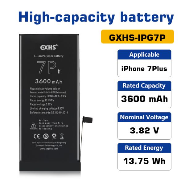 Quality For iPhone 7Plus battery High-capacity 3600mAh Safe and reliable factory original replacement lithium-ion battery for sale